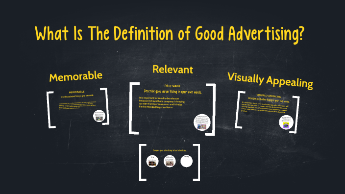 What Is The Definition of Good Advertising? by Benjamin Brandreth on Prezi