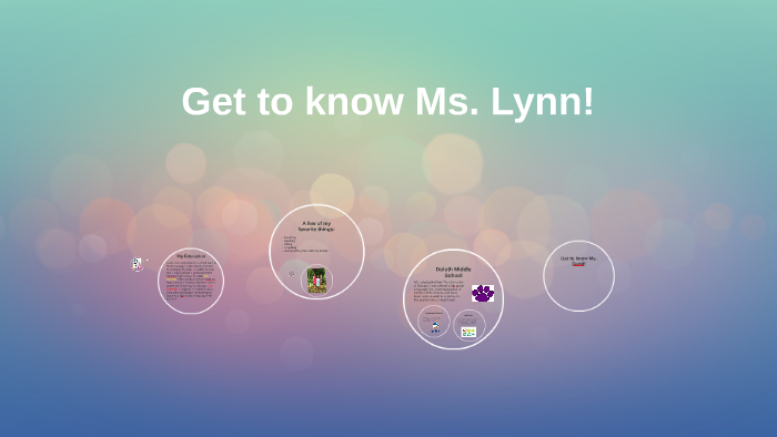 Get to know Ms. Lynn by Sabrina Lynn on Prezi