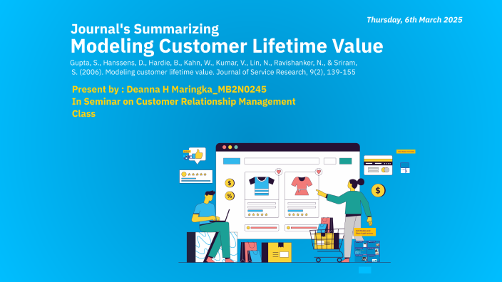 Summarizing Customer Lifetime Value Models by 馬明玉 on Prezi