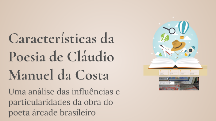 Características da Poesia de Cláudio Manuel da Costa by Guilherme ...