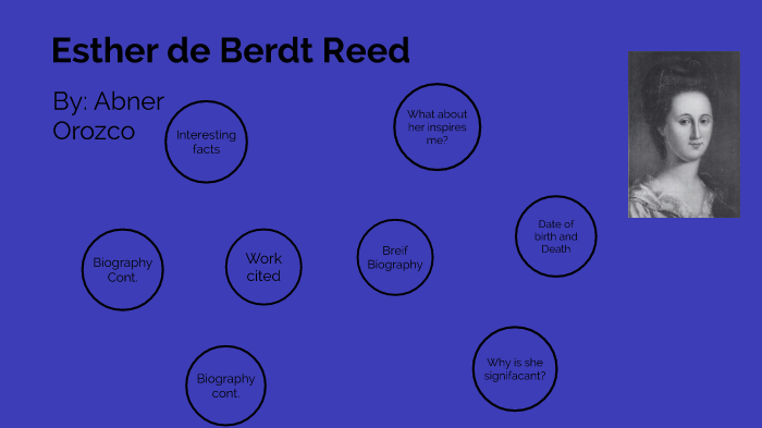 Esther De Berdt Reed by John Doe on Prezi