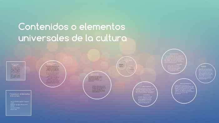 Contenidos o elementos universales de la cultura by tatiana Vasquez on ...