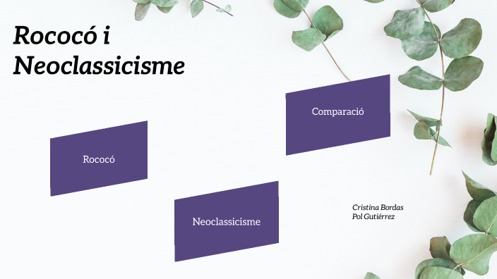 Rococó i Neoclassicisme by Cristina Bordas on Prezi