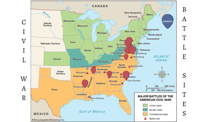 Civil War map by Tess Rosen on Prezi
