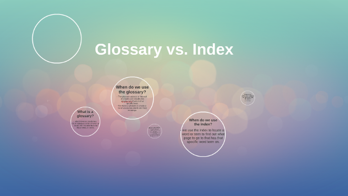What is a glossary? by Ashton Elser on Prezi