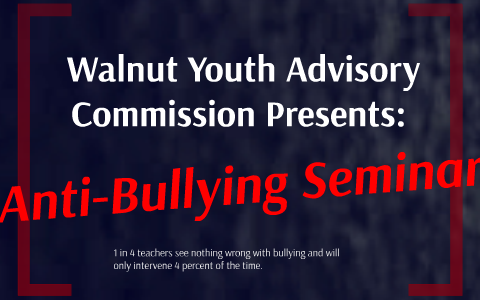 Anti-Bullying Seminar by Doris Li on Prezi