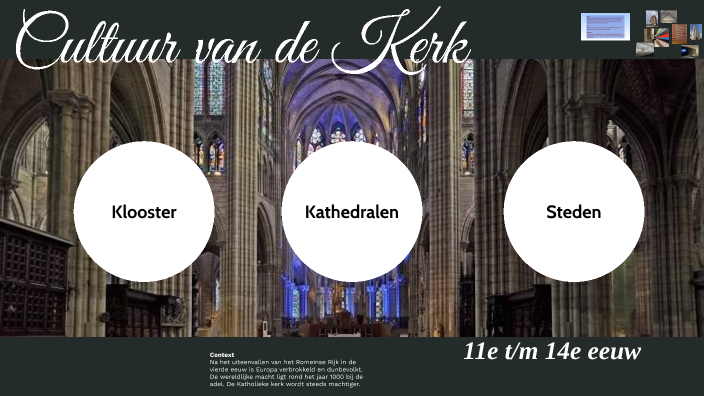 Cultuur van de kerk by A.E. van den Berg on Prezi