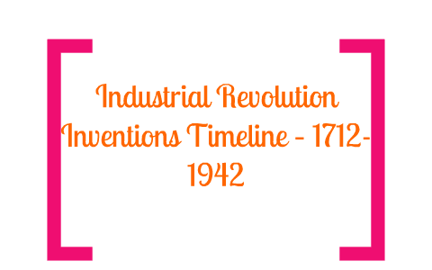 Industrial Revolution Inventions Timeline by Juliana Coates