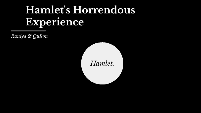 Hamlet's horrendous experience by QuRon Barrow on Prezi