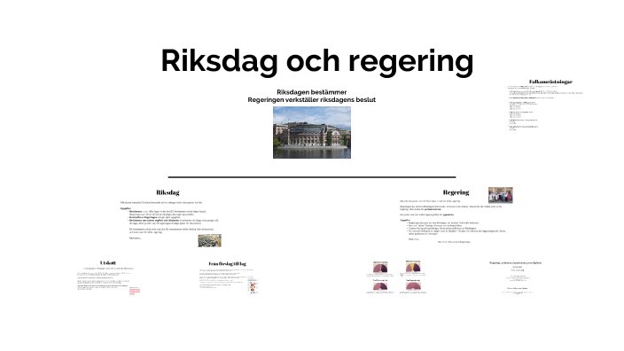 SH2022 - Riksdag, regering by Niklas Falck on Prezi