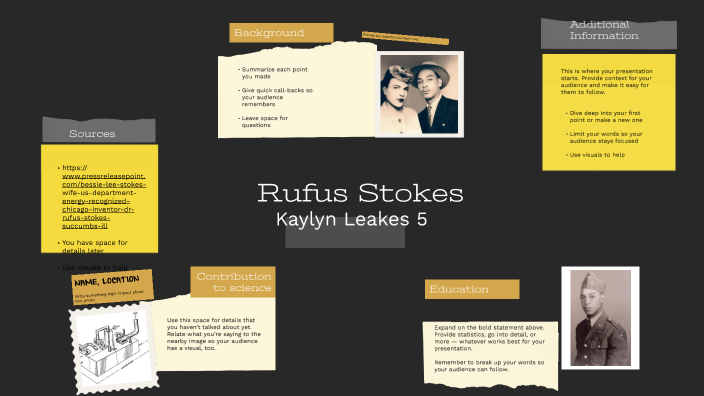Rufus Stokes by Kaylyn Leakes on Prezi