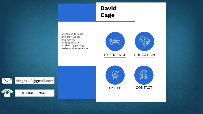 Resume by David Cage on Prezi