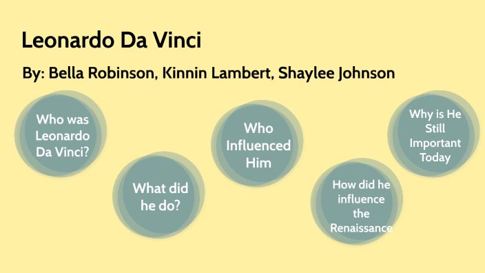 Leonardo Da Vinci by Shaylee Johnson on Prezi