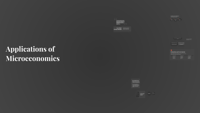 Applications of Microeconomics by Michael on Prezi