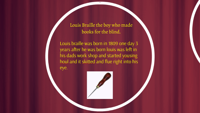 The History of Louis Braille by Josh Elzinga