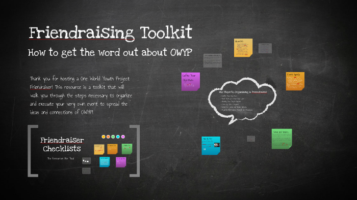 David Shapiro's One World Youth Project Friendraising Toolkit by David ...