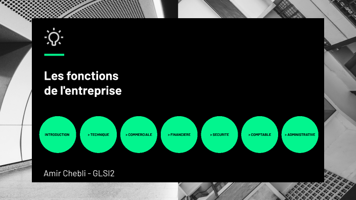 Les fonctions de l'entreprises by Eyzo on Prezi