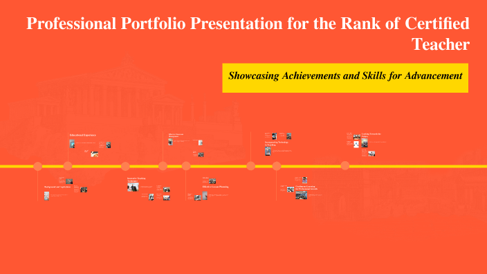 Professional Portfolio Presentation for the Rank of Certified Teacher ...