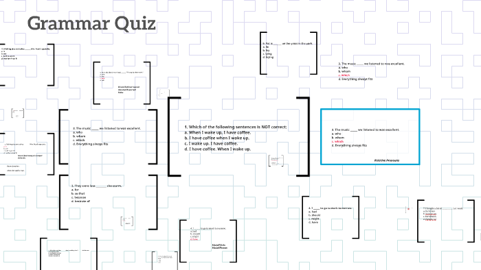 Grammar Quiz by on Prezi