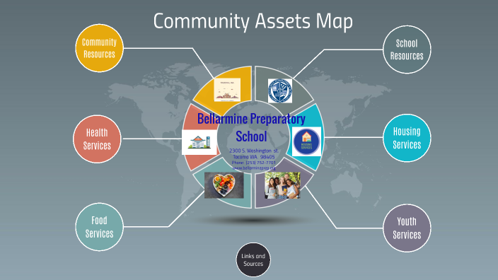 Bellarmine Preparatory School Community Assets Map by Tawanna Wilson on ...