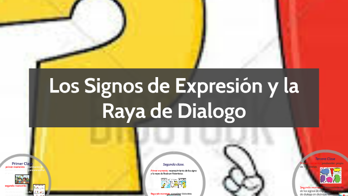 Los Signos de Expresión y la Raya de Dialogo by Belen Vallejos