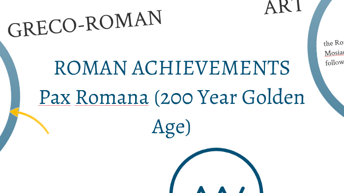 ROMAN ACHIEVEMENTS by Christopher Gullo on Prezi