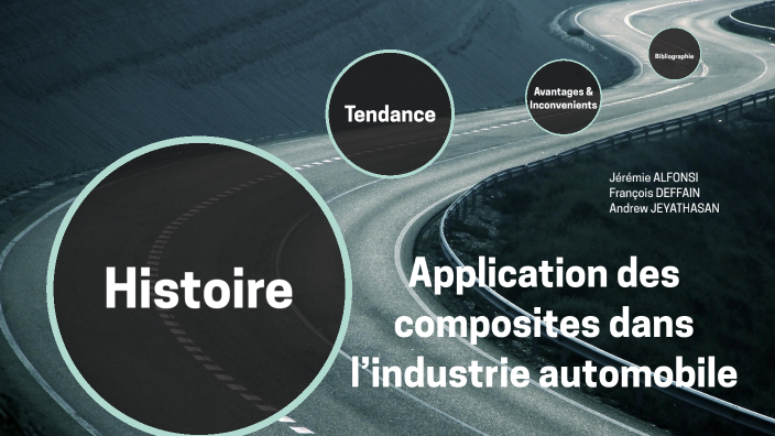 Application des composites dans l'industrie automobile by Andrew ...