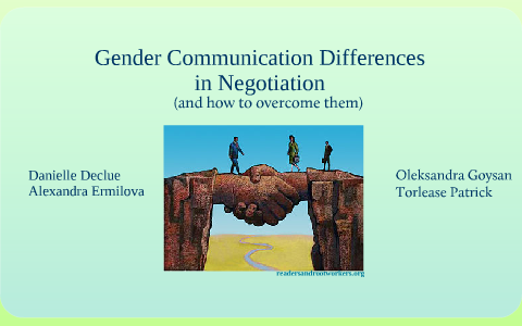 Gender Communication Differences in Negotiation by Sasha Ermilova on Prezi