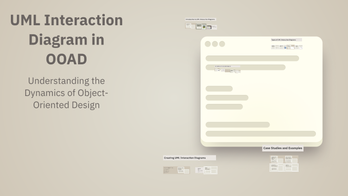 UML Interaction Diagram in OOAD by Vikram R on Prezi
