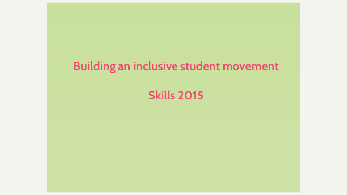 Building Inclusive Movements by Alena Peters on Prezi