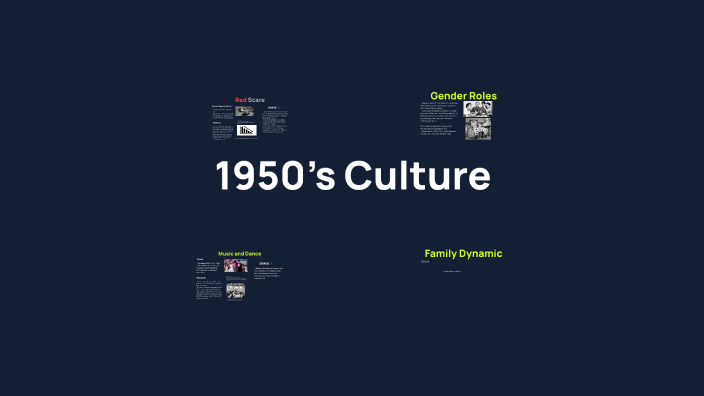 1950's Culture by Joseph Zingone on Prezi