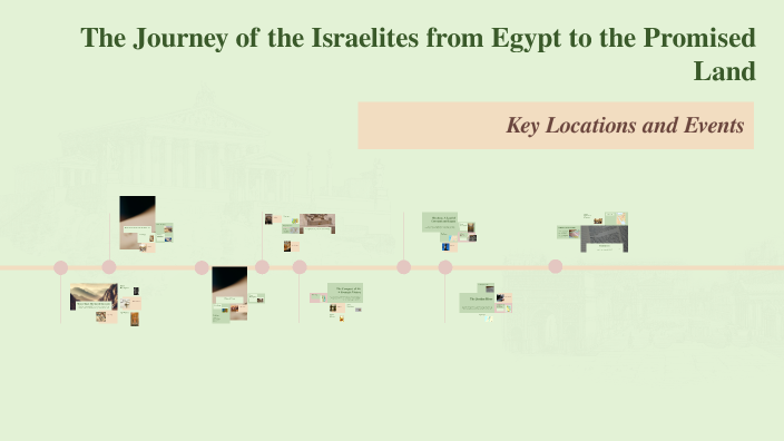 The Journey of the Israelites from Egypt to the Promised Land by Juana ...