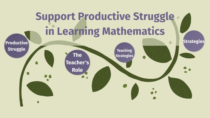Support Productive Struggle in Learning Mathematics by Jade Worthington ...