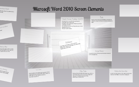 Microsoft Word 2010 Screen Elements by Den-Den Pangilinan on Prezi