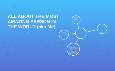 ALL ABOUT THE MOST AMAZING PERSON IN THE WORLD (aka Me) by Brandon Mack ...