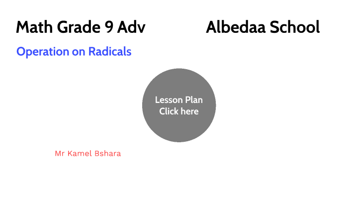Math Grade 9 Adv by kamel bshara on Prezi