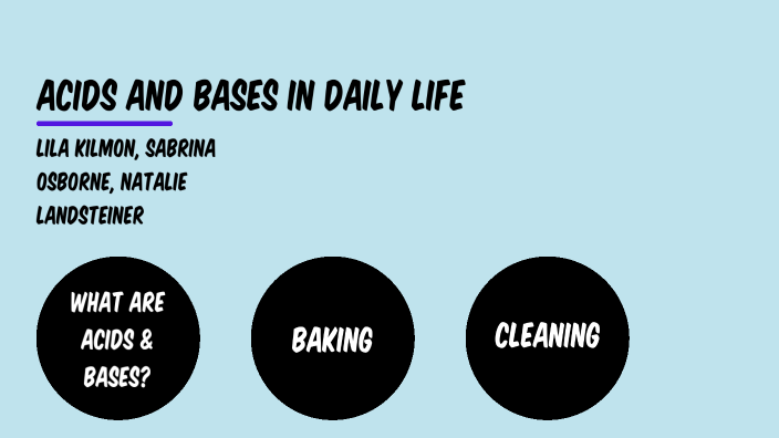 Acids and Bases in Daily Life by Student: Lila Kilmon on Prezi