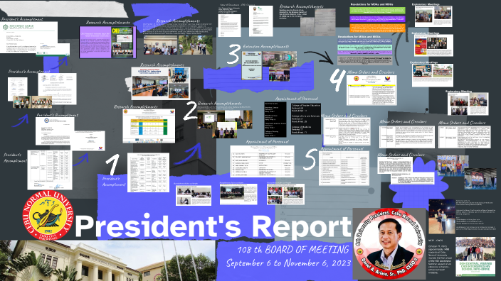 President's Report November 7, 2023 by Carlou John Letigio on Prezi