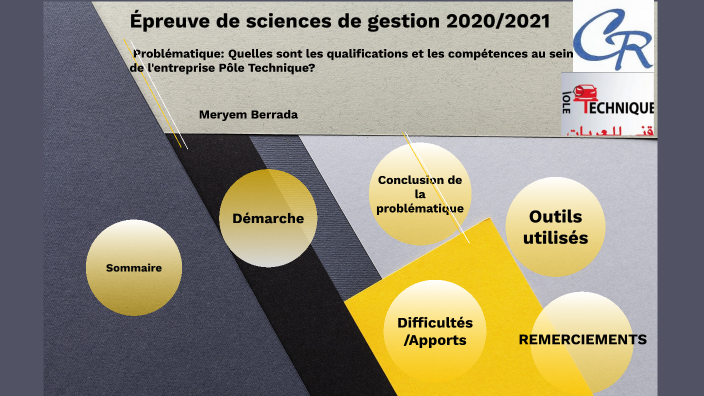 Presentation de gestion by Meryem Berrada on Prezi