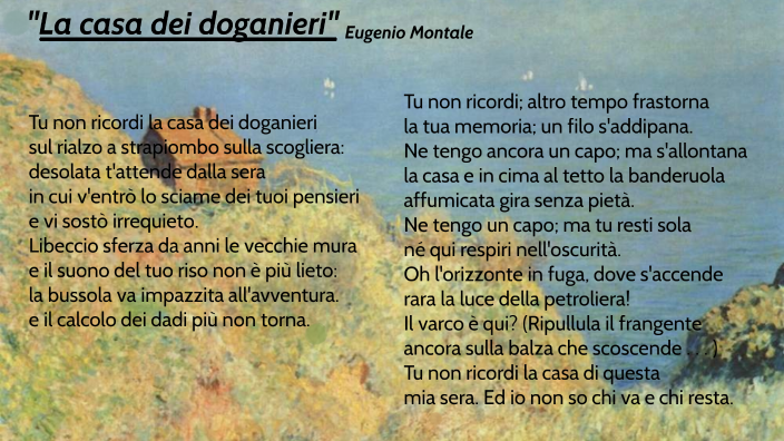 la casa dei doganieri by beatrice facchinelli on Prezi