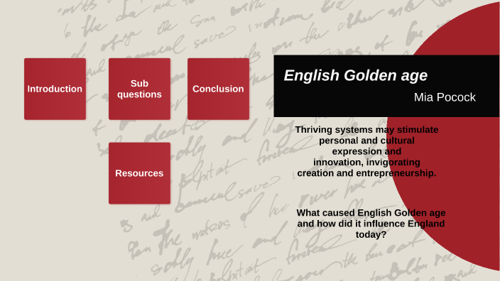 England golden age by Mia Pocock on Prezi