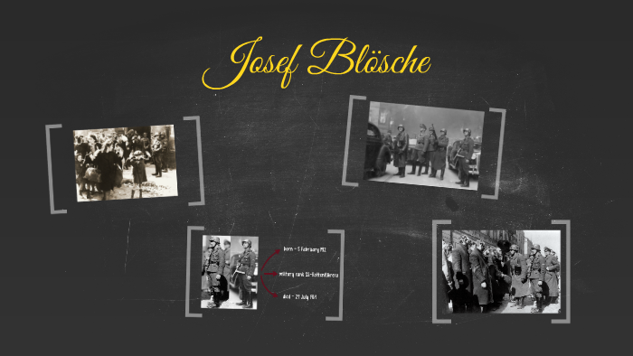 Josef Blösche by prezentacja szkola on Prezi
