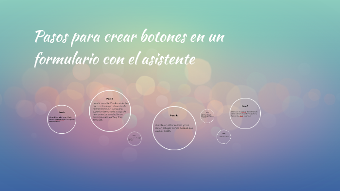 Pasos para crear botones en un formulario con el asistente by valeria ...