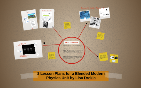 3 Lesson Plan in Modern Physics for a Blended Classroom by L by Lisa ...