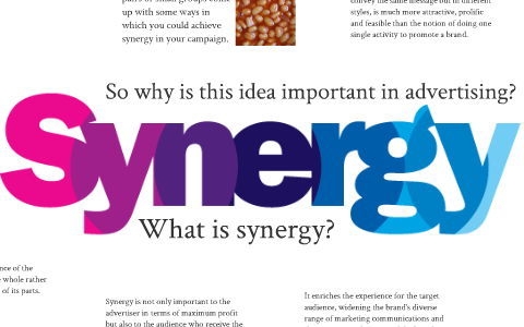 Synergy & Advert Analysis by Mr Oliver on Prezi