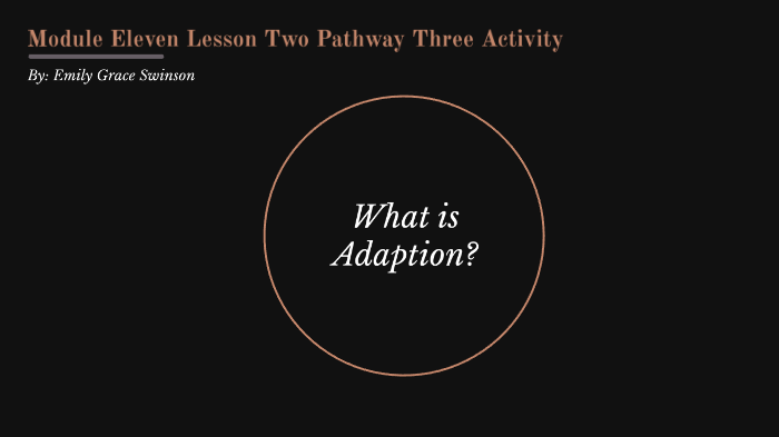 Module Eleven Lesson Two Pathway Three Activity by Emily Grace Swinson ...