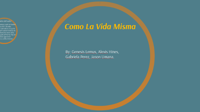 Como La Vida Misma by genesis lemus on Prezi