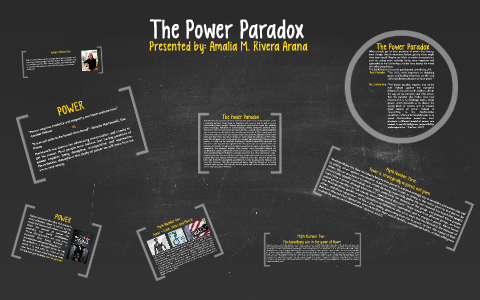 The Power Paradox by Amalia Rivera on Prezi