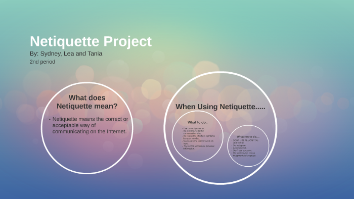 Netiquette Project by Sydney Dawkins on Prezi