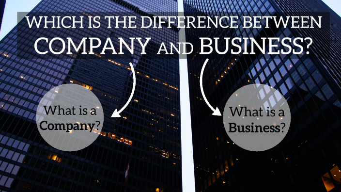 Which's the difference between business and company? by Antonino ...